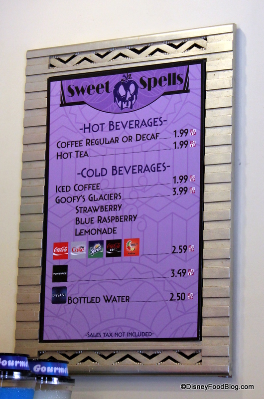 Sweet Spells Menu | the disney food blog
