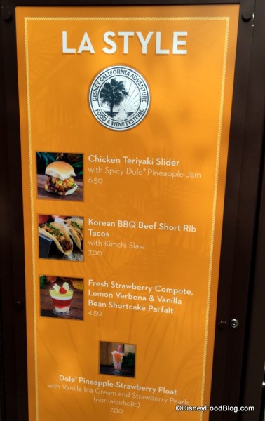 2017 Disney California Adventure Food and Wine Festival: LA Style Booth ...