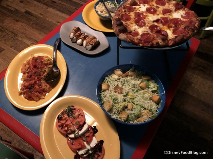 Review! NEW Pizzafari Family-Style Dining in Disney World's Animal ...