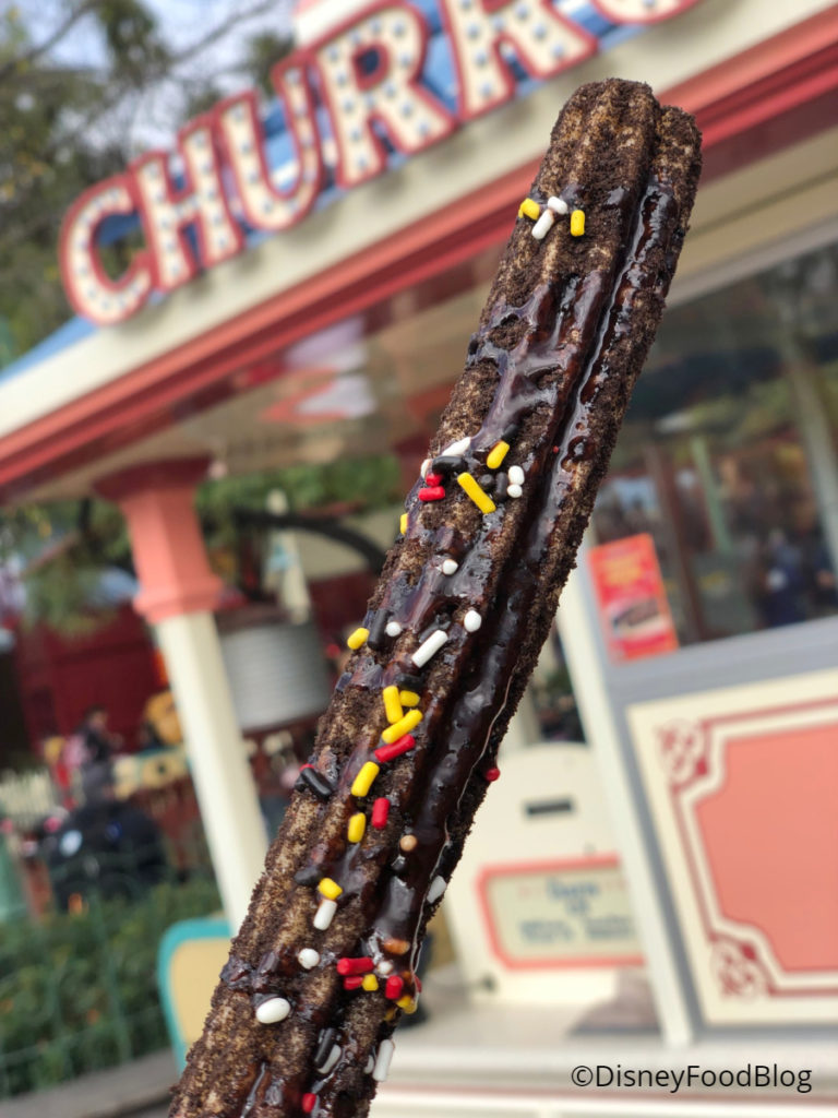 Disneyland Food Review: Celebration Mickey Chocolate Churro for Get ...