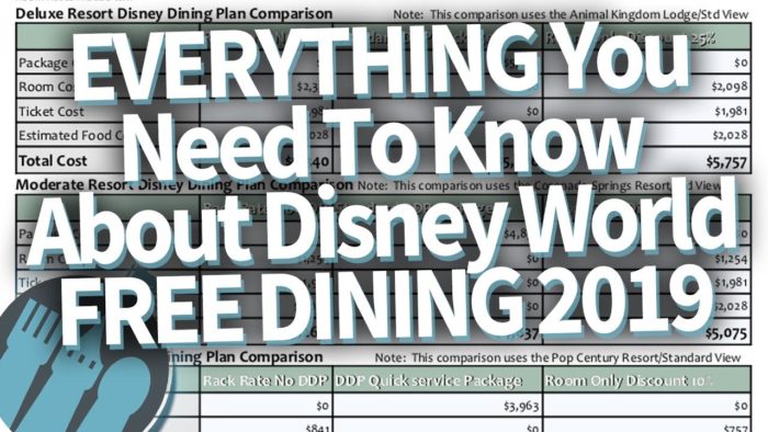 DFB Video: EVERYTHING You Need to Know About Disney World Free Dining ...