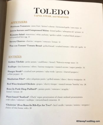 FULL REVIEW: Toledo — Tapas, Steak, & Seafood at Gran Destino Tower at ...