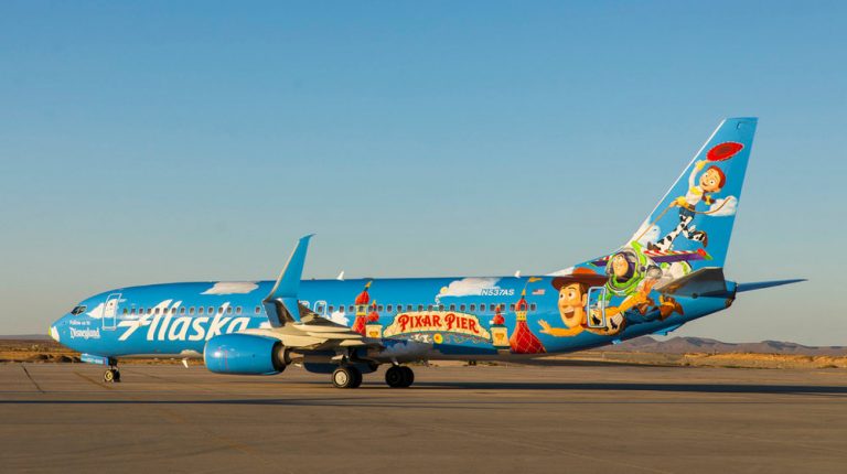 To Infinity and Beyond! Alaska Airlines Debuts New Pixar Pier Plane ...