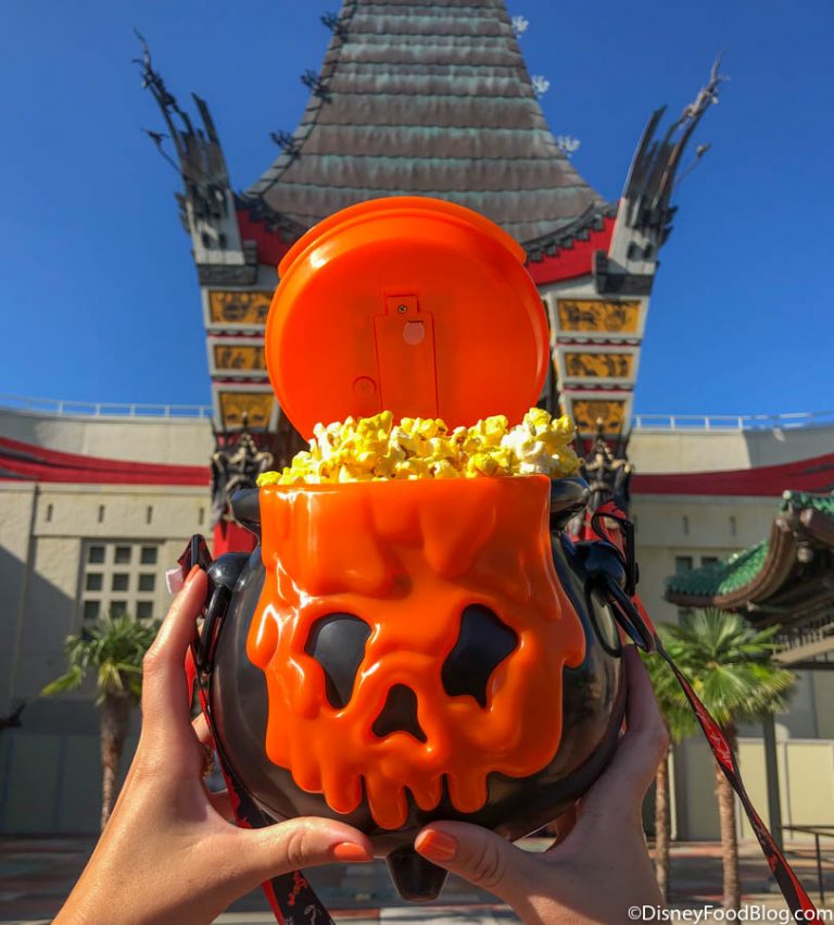 A NEW Orange Cauldron Popcorn Bucket Has Appeared in Disney World ...
