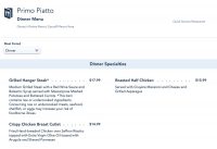 NEWS! Full Menus Just Released for Primo Piatto at Disney's Riviera ...