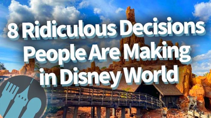 DFB Video: 8 Ridiculous Decisions People Make In Disney World! | the ...