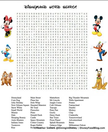 Here's A FREE Printable Disneyland Word Search for Some At-Home Fun ...