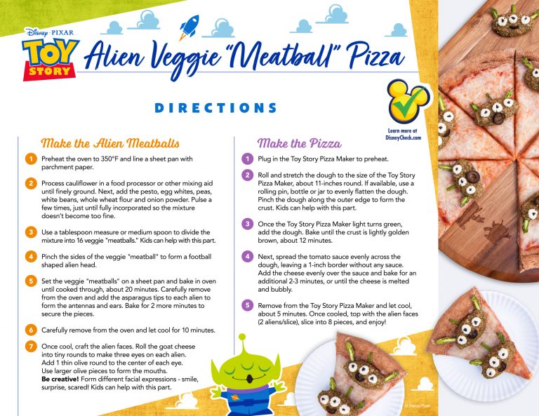 Learn to Make Green Alien and Rocket Ship Pizza With Disney's Toy Story ...