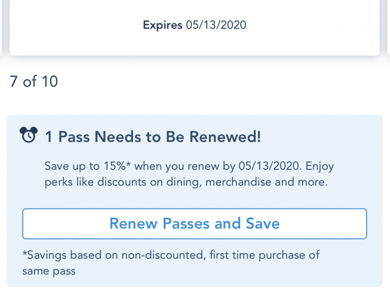 Disney World Annual Passholders with Expiration Dates During the ...