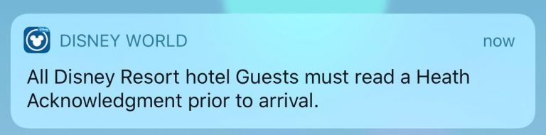 Disney World Hotel Guests Are Receiving "Must Read" Health ...