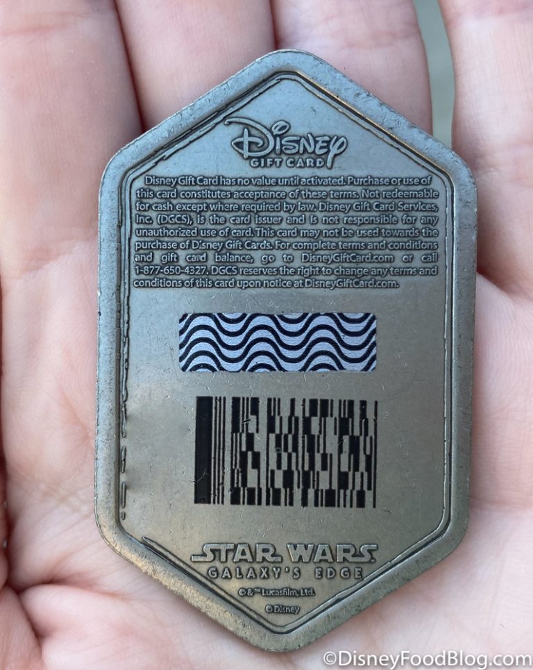 The EPIC Silver Star Wars: Galaxy's Edge Metal Gift Cards Are NOW ...