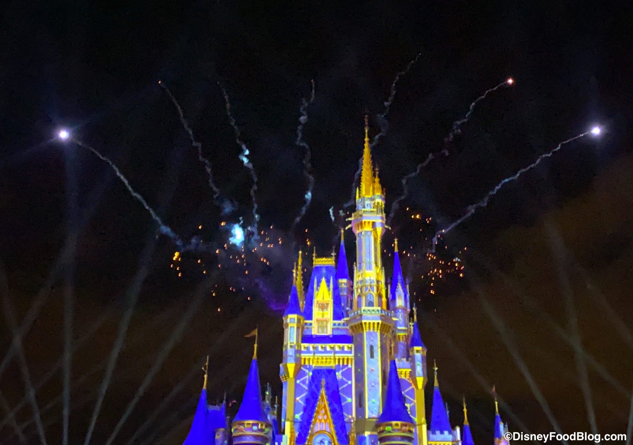 PHOTOS! Fireworks and Flares Return To Magic Kingdom As Part of Castle ...