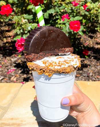 REVIEW: Disney World's New Milkshake is Topped With a Brownie in ...