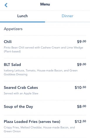 The Plaza Restaurant Gets a NEW Menu in Disney World | the disney food blog