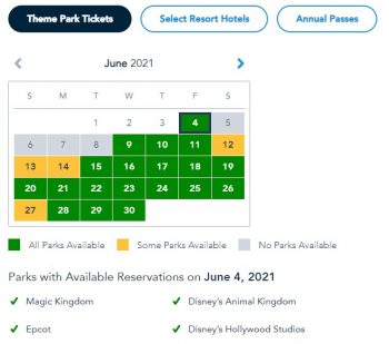 GO! More June and July Park Passes Added for Disney World! | the disney ...