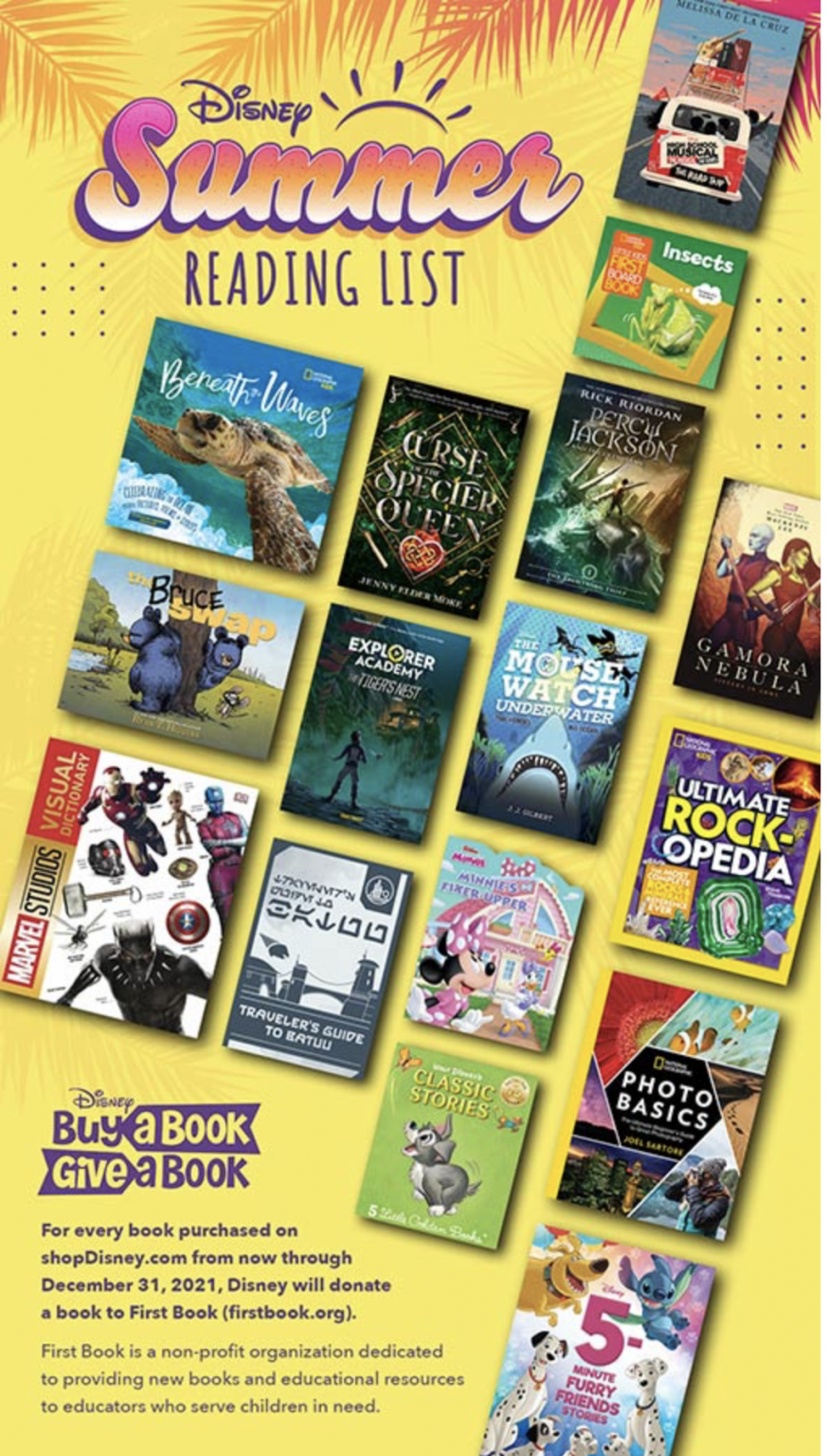 Calling All Bookworms: Here's the 2021 Disney Summer Reading List ...