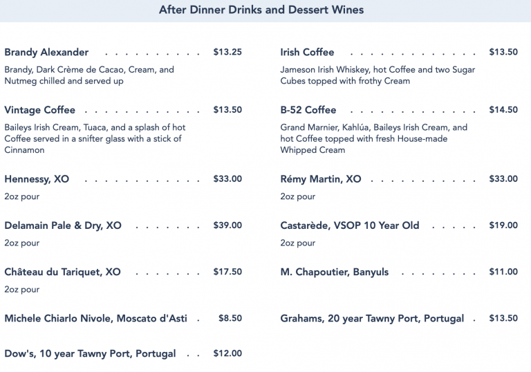 PHOTOS: See the NEW Menu for Carthay Circle in Disneyland Resort! | the ...