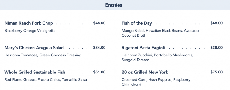PHOTOS: See the NEW Menu for Carthay Circle in Disneyland Resort! | the ...