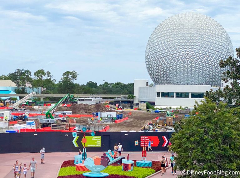 PHOTOS: See the EPCOT Construction from the Sky! | the disney food blog