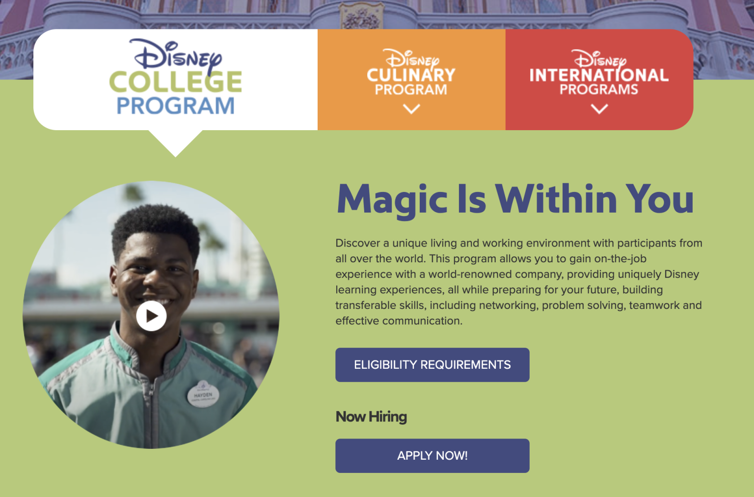 Applications NOW OPEN for 2024 Disney College Program | the disney food ...