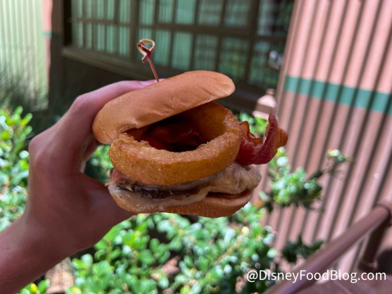 Disney's New Burger Is Covered in BACON and Onion Rings 🤤 | the disney ...