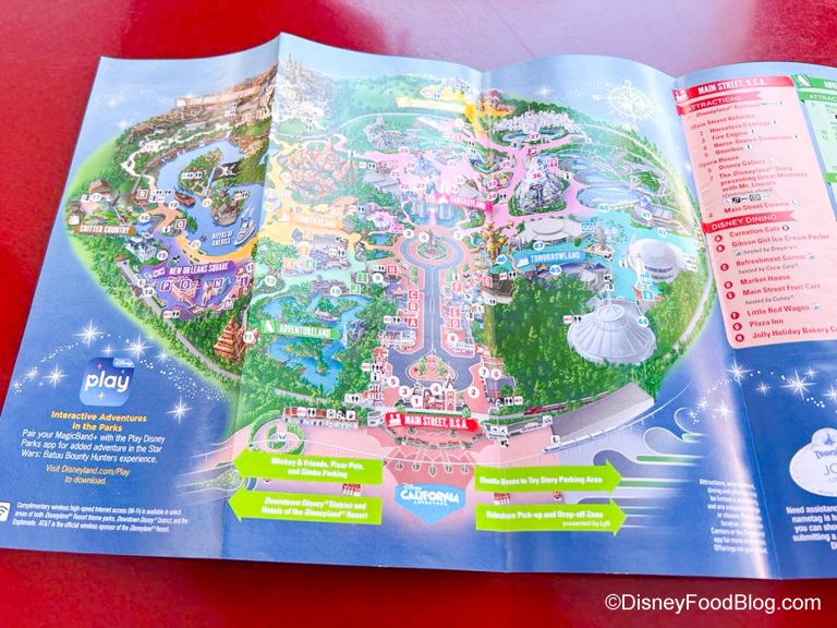 PHOTOS: Check Out Disney's NEW Park Map | the disney food blog