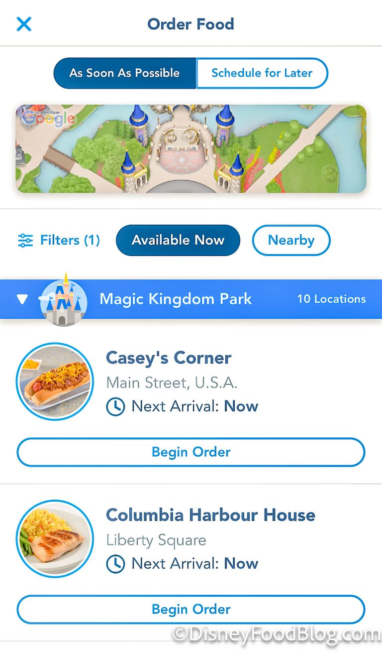 Using Mobile Order in Disney World | the disney food blog