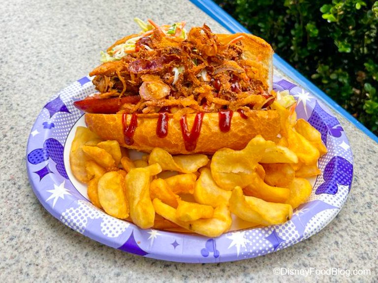 REVIEW: BBQ Hot Link Sandwich at Award Wieners in Disney California ...