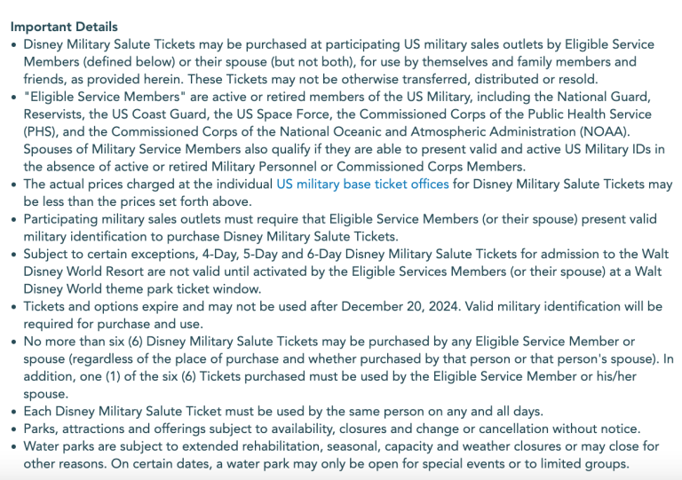 NEWS: Disney World Announces 2024 Military Ticket Discounts | the ...