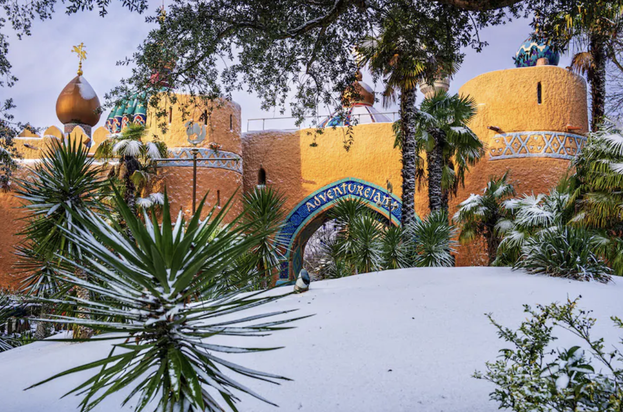 One of the ONLY Times You'll See a Disney Park Covered in SNOW | the ...