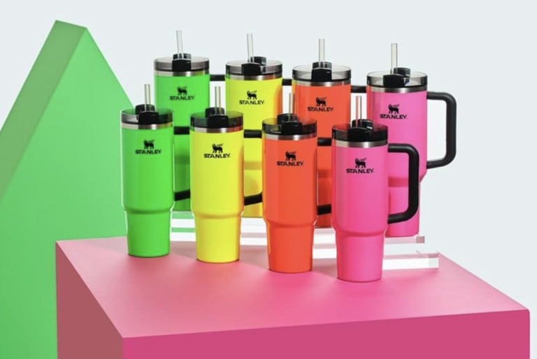 neon stanley tumblers | the disney food blog