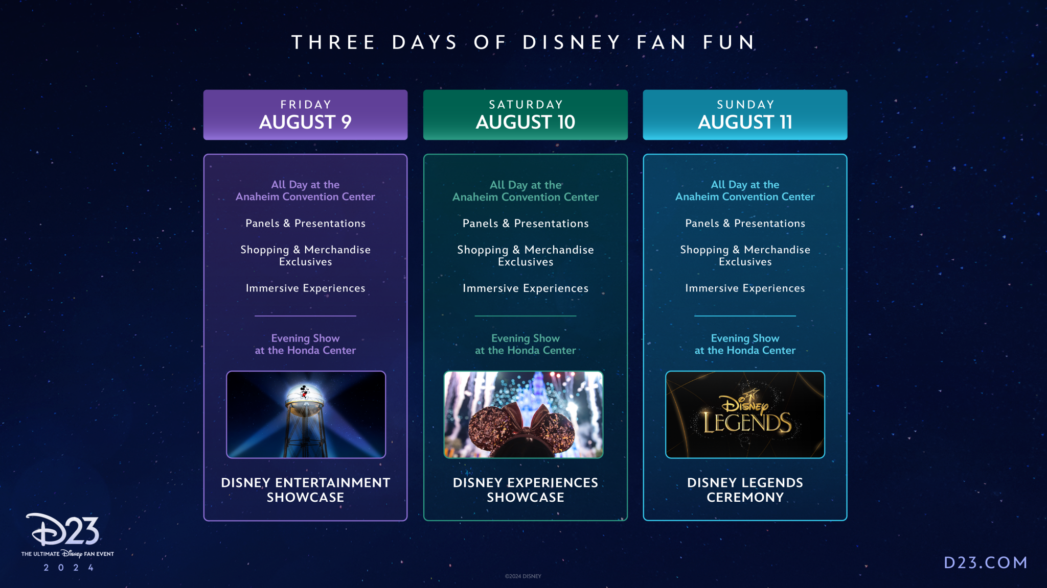 FULL SCHEDULE for D23: The Ultimate Disney Fan Event | the disney food blog