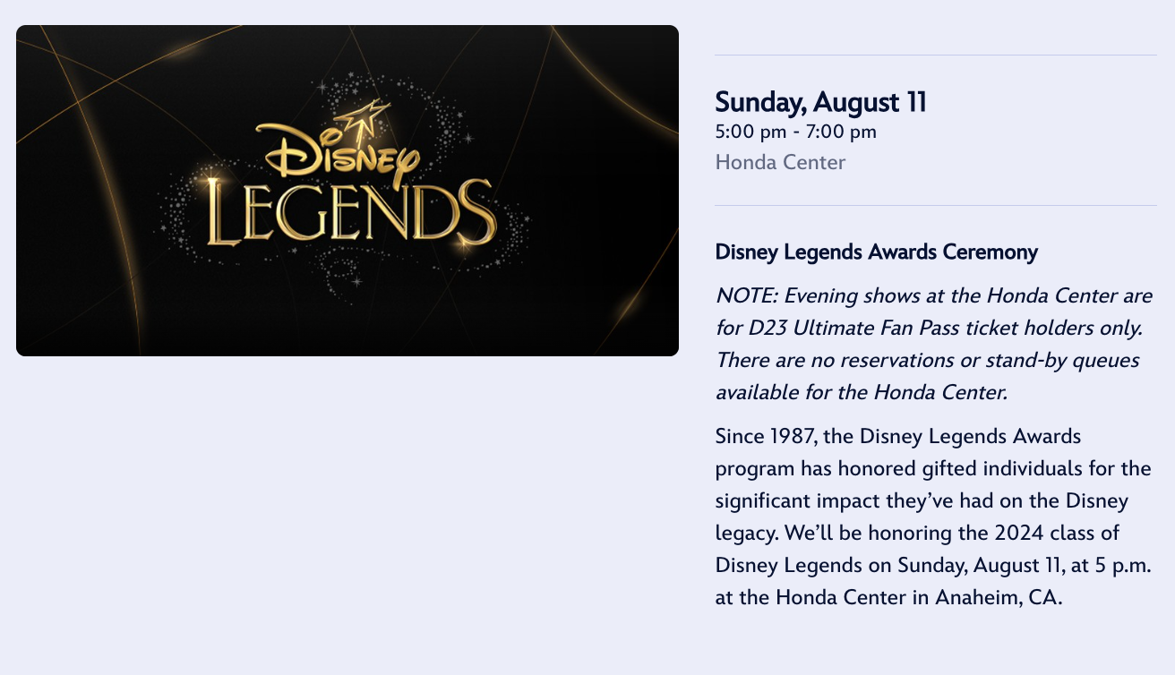FULL SCHEDULE for D23: The Ultimate Disney Fan Event | the disney food blog