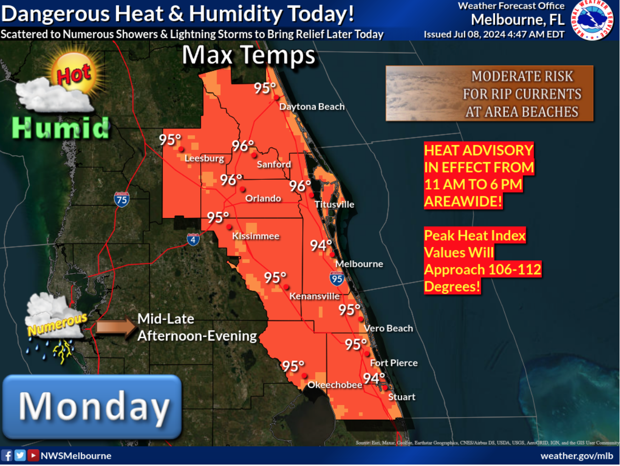 WEATHER ALERT: Heat Advisory Issued, Expect Extreme Temps in Disney ...