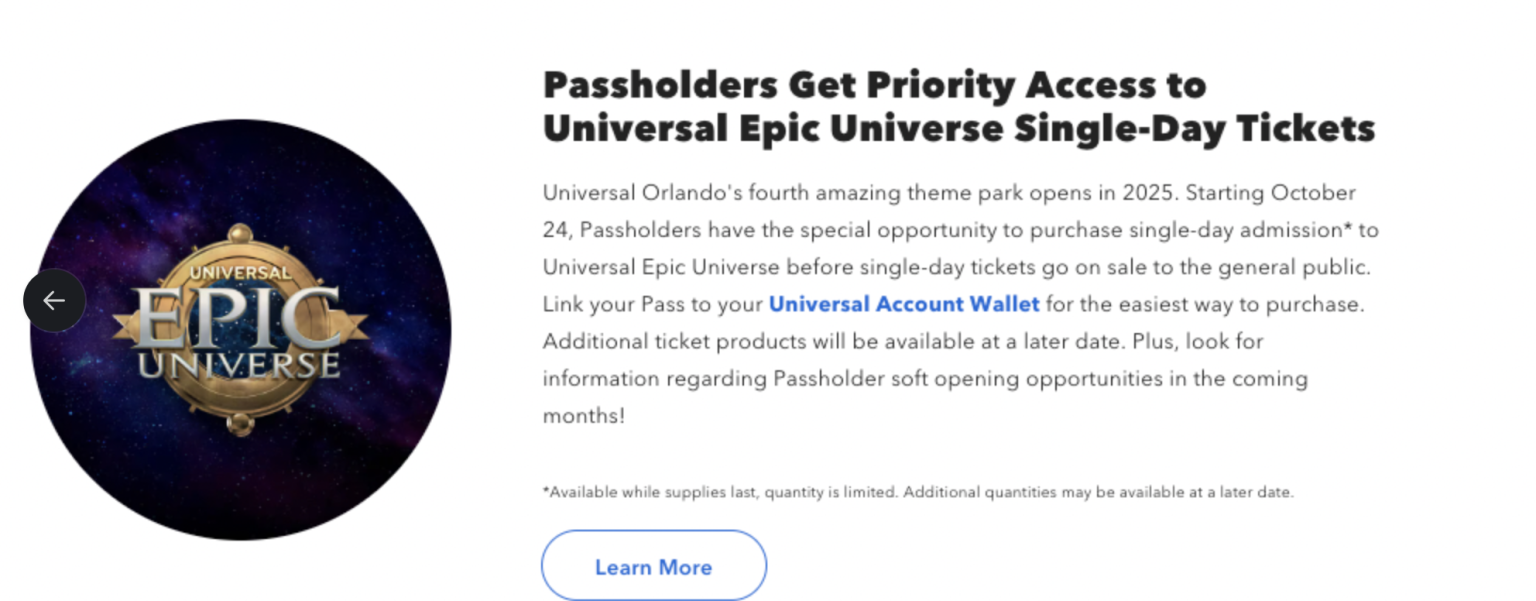 NEWS: You Can Now Buy Single-Day Tickets to Epic Universe…But There's a ...