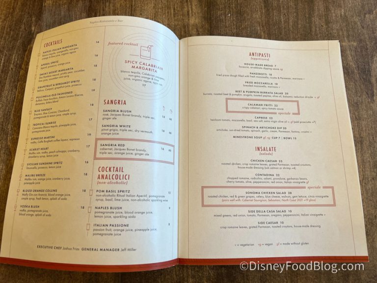 REVIEW: We're Revealing Where to Find Disney Italian Food That's ...