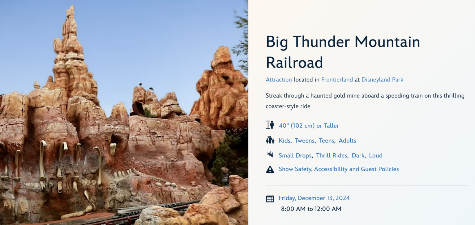The PROBLEM with the Year-Long Closure of Big Thunder Mountain Railroad ...
