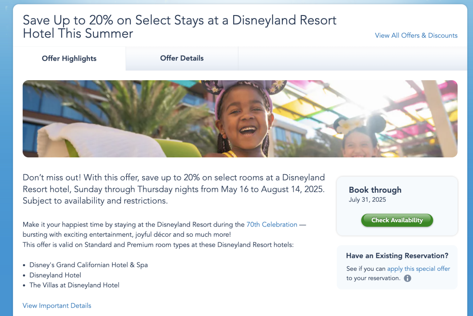 NEW 2025 Hotel Discount Announced for Disneyland | the disney food blog