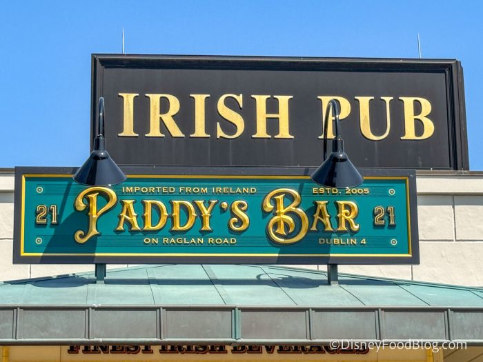Paddy's Bar at Raglan Road — Disney Springs | the disney food blog