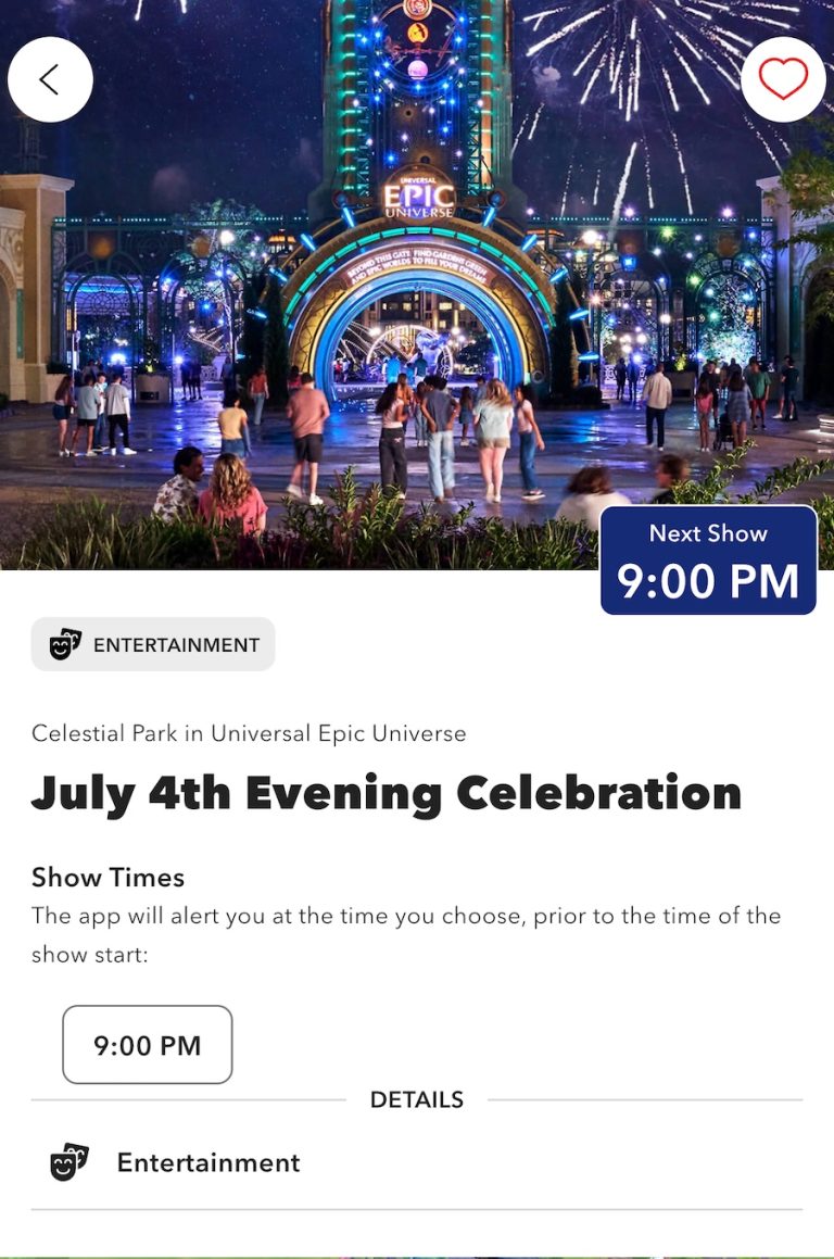 CONFIRMED: Epic Universe Reveals Special 4th of July Show | the disney ...