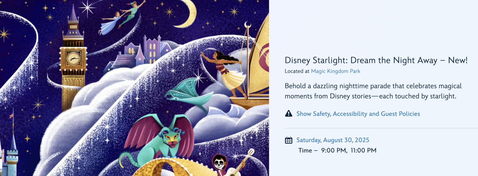 CONFIRMED: Disney Starlight Showtimes Are CHANGING in Magic Kingdom ...
