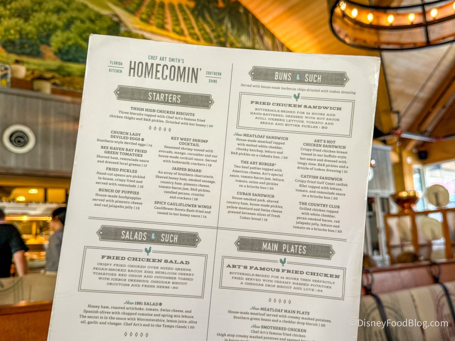 REVIEW: NEW Menu Items Debut at Chef Art Smith's Homecomin' in Disney ...