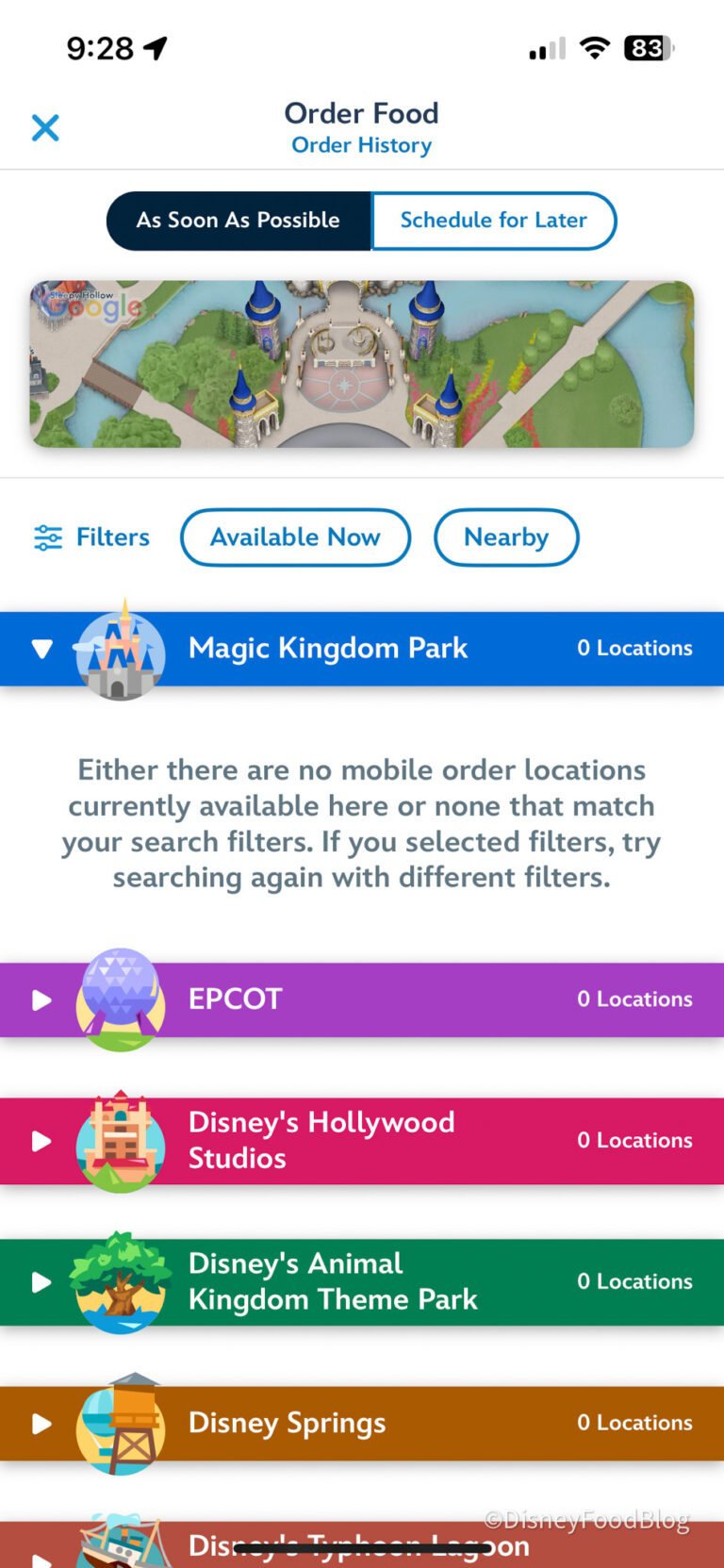 NEWS: Mobile Ordering Currently Unavailable at Disney World | the ...