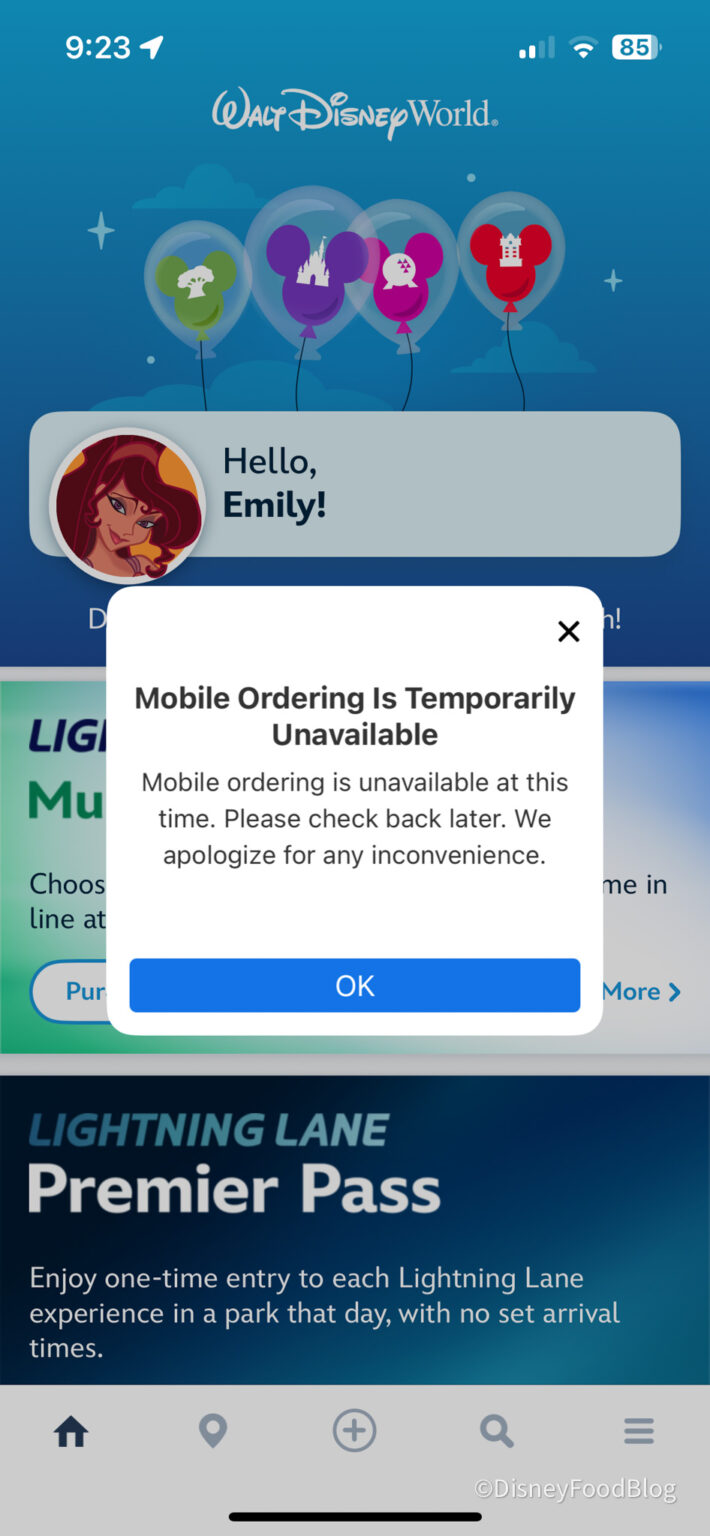 NEWS: Mobile Ordering Currently Unavailable at Disney World | the ...