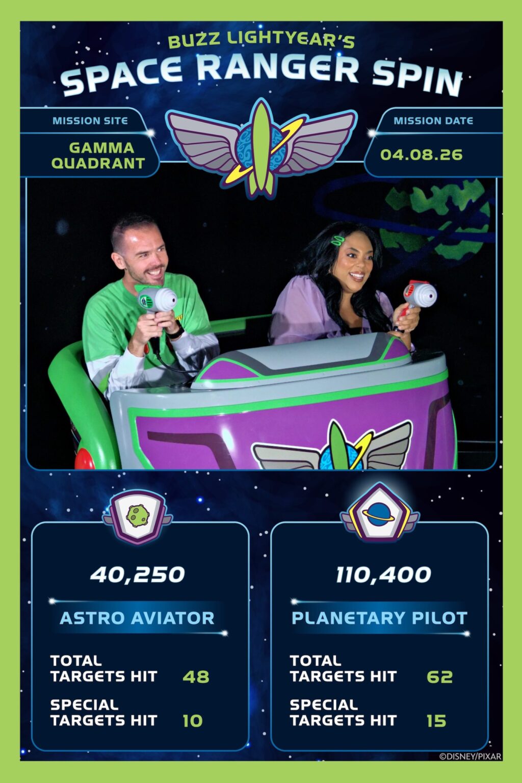 Cast Member Previews for Buzz Lightyear's Space Ranger Spin Start SOON ...
