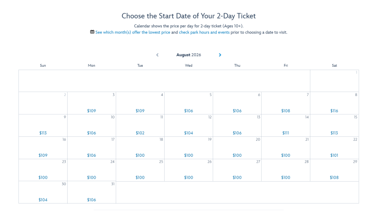 NEW 2-Day, 2-Park Tickets Drop in Disney World | the disney food blog